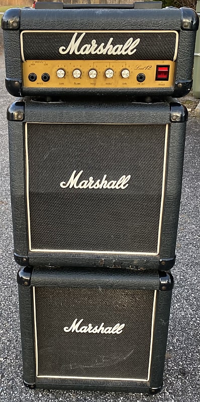 1988 Marshall Lead 12 Mini/Micro Stack Guitar Amp Vintage | Reverb