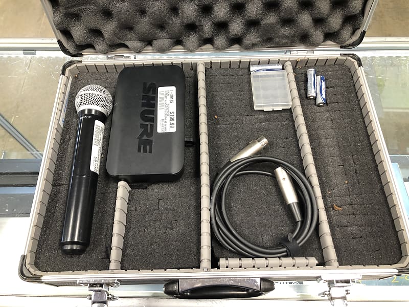 Shure BLX4 Receiver With BLX2 Hand Held Wireless Microphone | Reverb