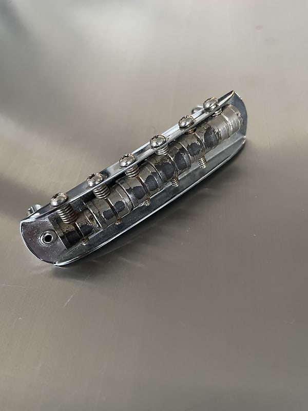 Fender Mustang bridge 1960's 1970's - Chrome | Reverb