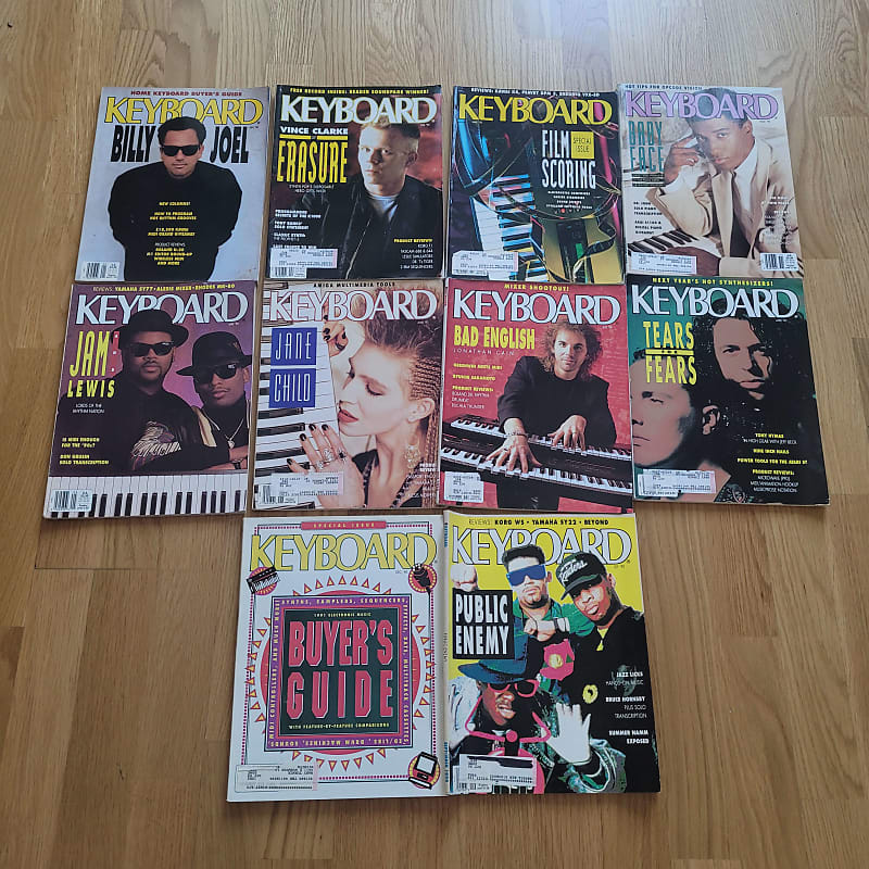 10 Keyboard Magazine 1990 Moog Roland Synthesizer Public | Reverb