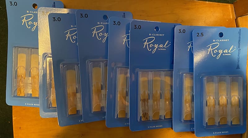 Eight Royal Clarinet Reed 3-Packs | Reverb