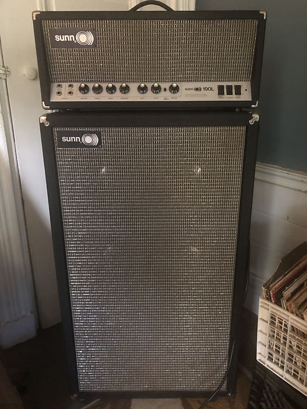 1969 Sunn 190L Guitar Head & 6x10 Cab | Reverb