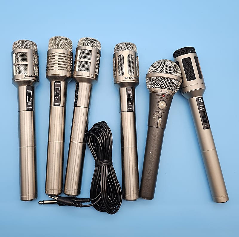 ☆6 Vintage 1970s Spring Analog Echo Microphones Lot - Mics | Reverb