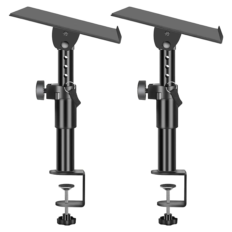 Clamp On Desktop Speaker Stand Holder Pair, Heavy Duty Audio | Reverb