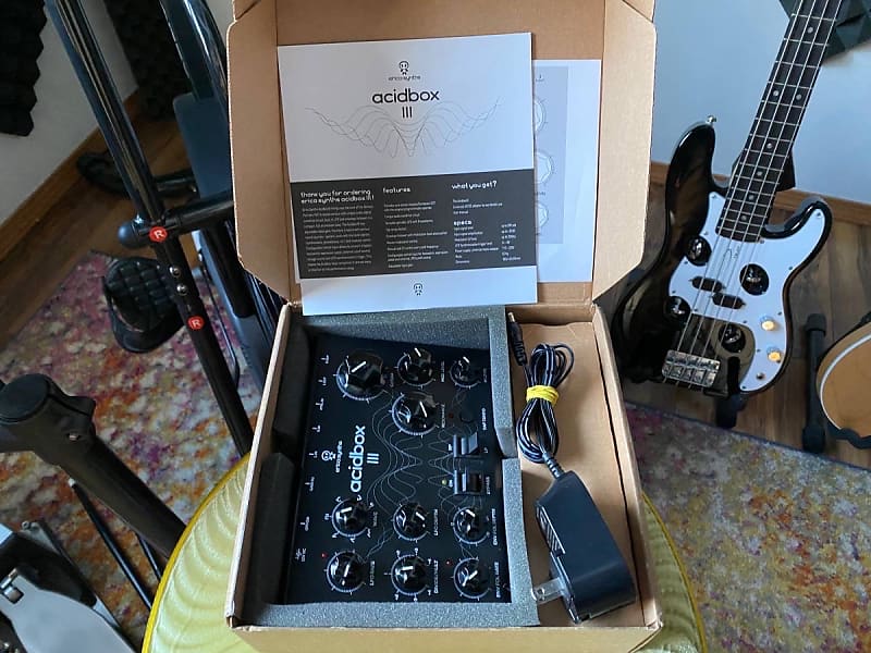 Erica Synths Acidbox 3 III Stereo Analog Filter LFO Envelope | Reverb
