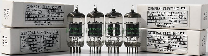 JAN 5751 General Electric made in U.S.A Amplitrex tested 1 | Reverb