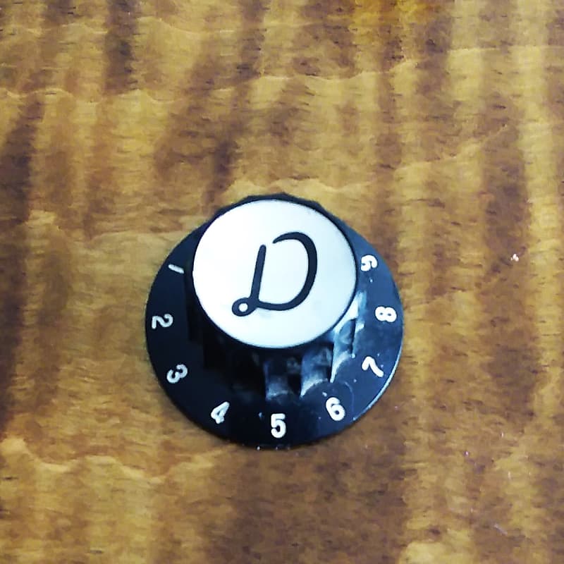 DeArmond guitar knob 90's - black and silver Guild Fender | Reverb