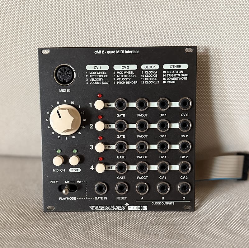 Vermona qMI 2 - Quad MIDI Interface - Black | Reverb