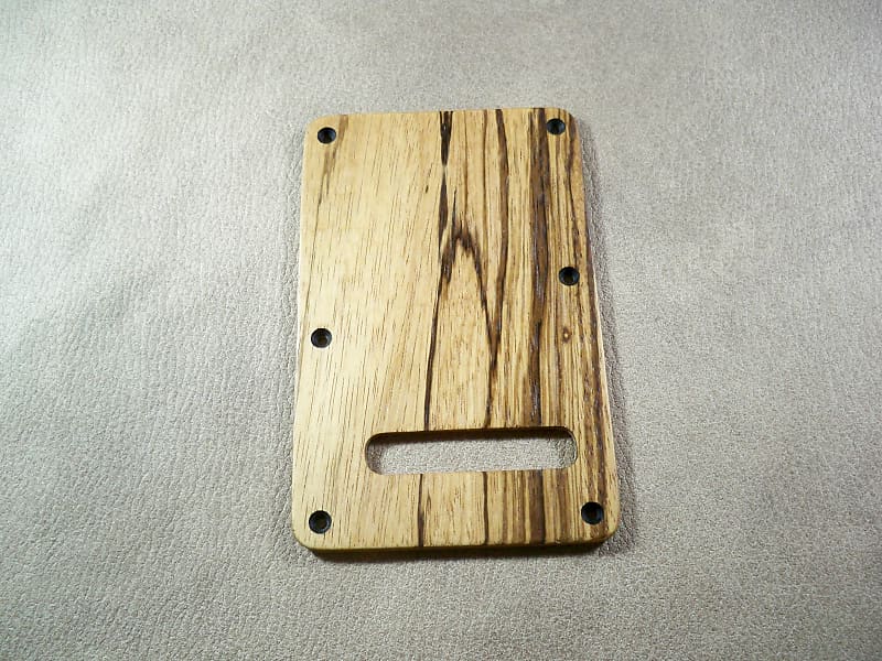 zebrano veneer wood back plate for us/mex fender | Reverb UK