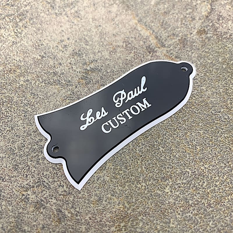 Les Paul Custom Truss Rod Cover 2ply Black No.805 | Reverb
