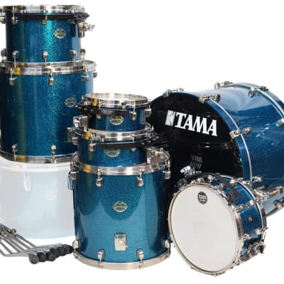 Tama Starclassic Maple Blue Sparkle 8-piece DEMO | Reverb