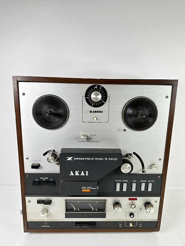Akai Cross-Field X-360D Reel To Reel in case | Reverb
