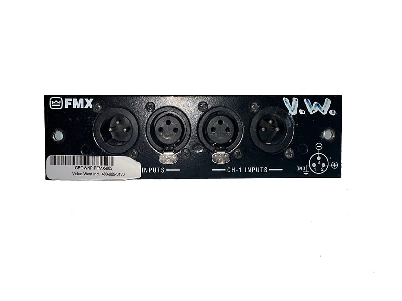 Crown PIP-FMX 2001 - Black | Reverb