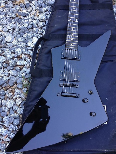1996 ESP MX 250-II Explorer Black Early Bell Truss Cover! | Reverb