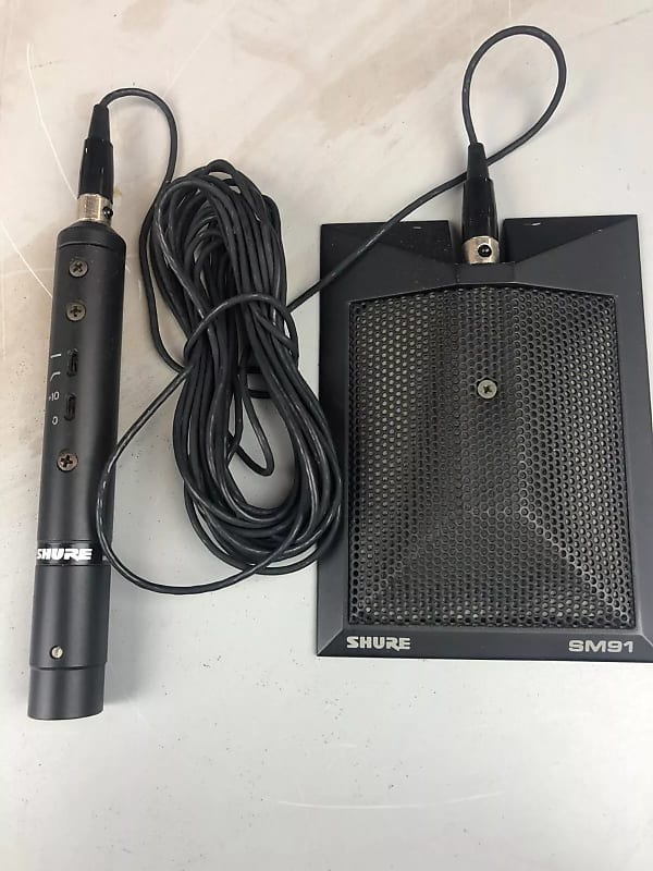 Vintage SHURE SM91 Professional Cardioid Boundary Microphone | Reverb
