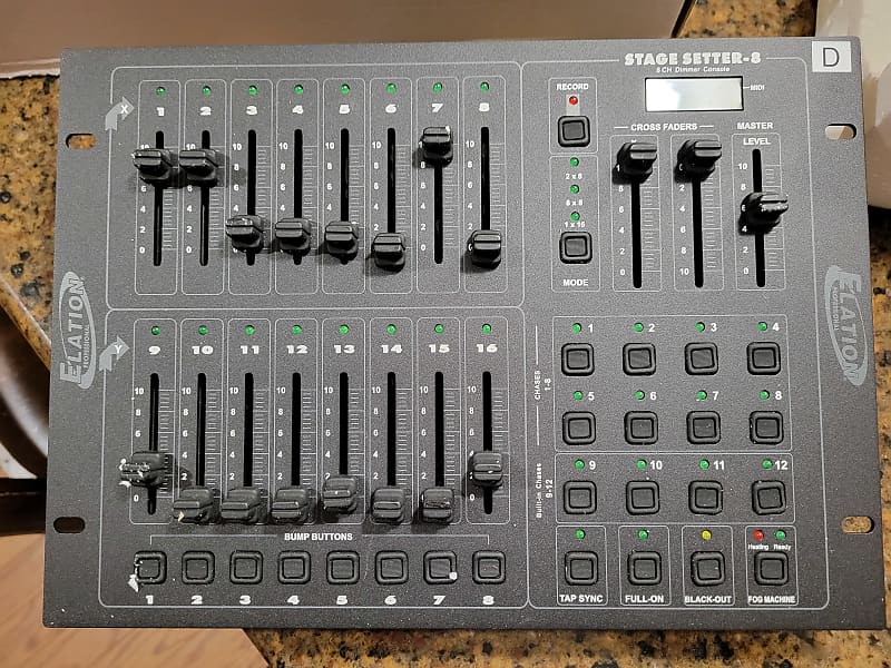 Elation Stage Setter 8 Channel Dimmer Pro Lighting DMX | Reverb
