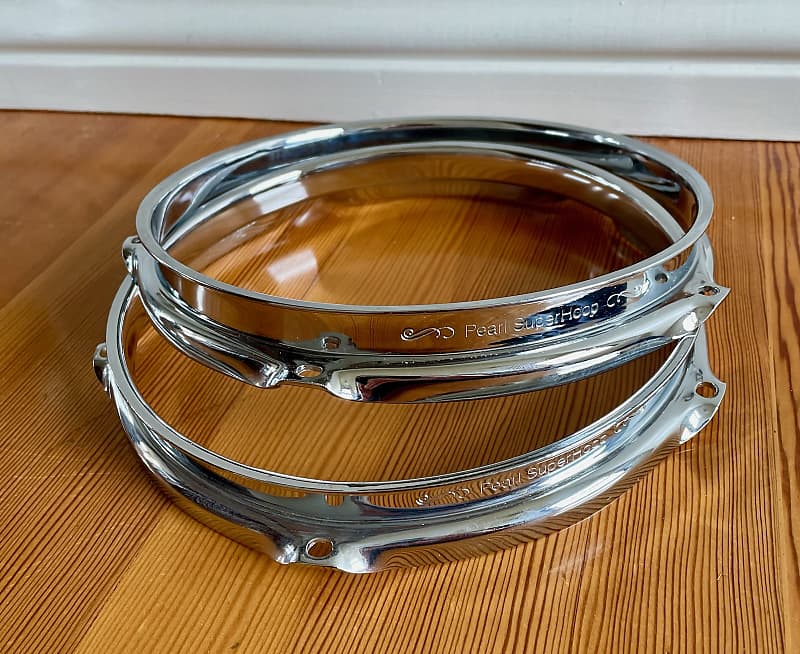 Pearl 8” 5 lug Super Hoops (pair) | Reverb