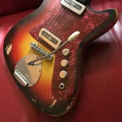 VIntage 1960’s Rare Silvertone Guitar 3-Color Sunburst | Reverb