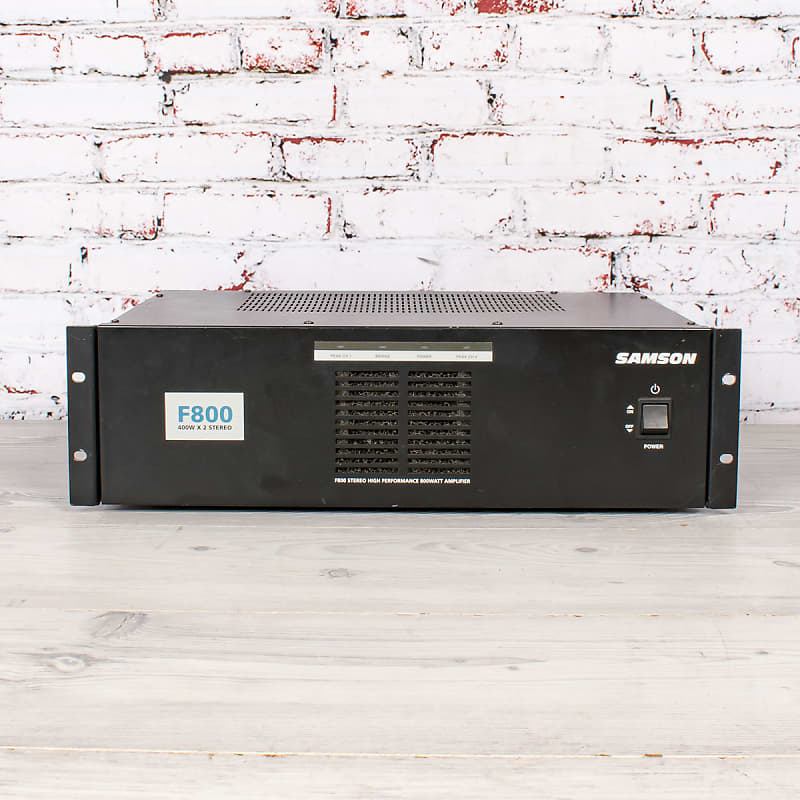 Samson F800 Two Channel 400w Stereo Power Amp x1143 (USED) | Reverb
