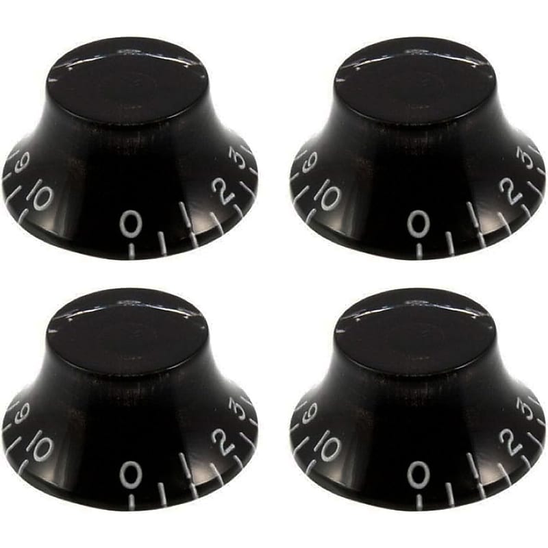 Set of 4 EMBOSSED Bell Knobs For Gibson USA & CTS Split Shaft | Reverb