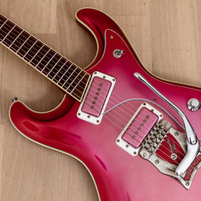 1990s Mosrite Ventures Model '63 Vintage Reissue Sidejack Red | Reverb