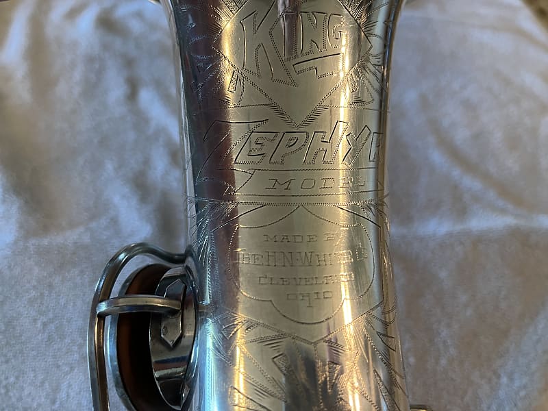 Beautiful 1938 Silver-Plated King Zephyr Alto Sax, Recently | Reverb