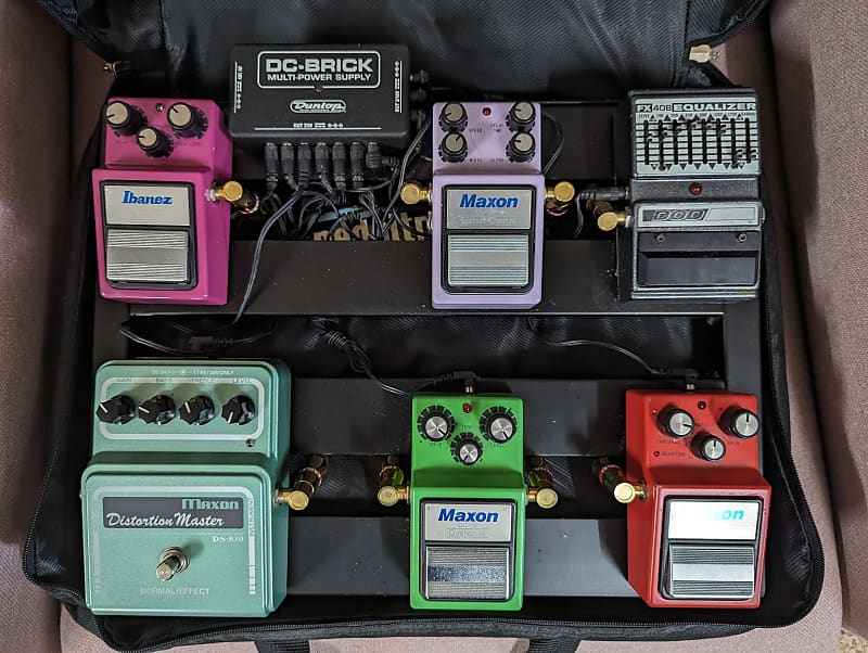 Maxon Guitar Effects Pedal Board 2000s - Complete | Reverb
