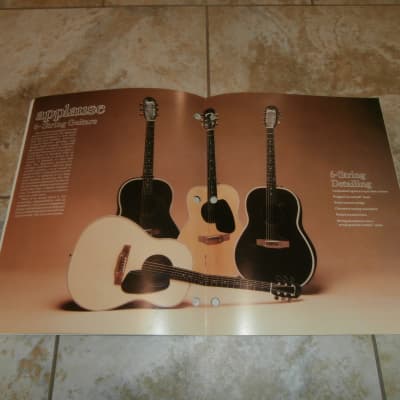 Vintage Circa 1980/1981 Applause Guitars Catalog! Rare, | Reverb