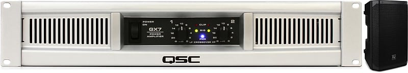 QSC GX7 1000W 2-channel Power Amplifier Bundle with | Reverb
