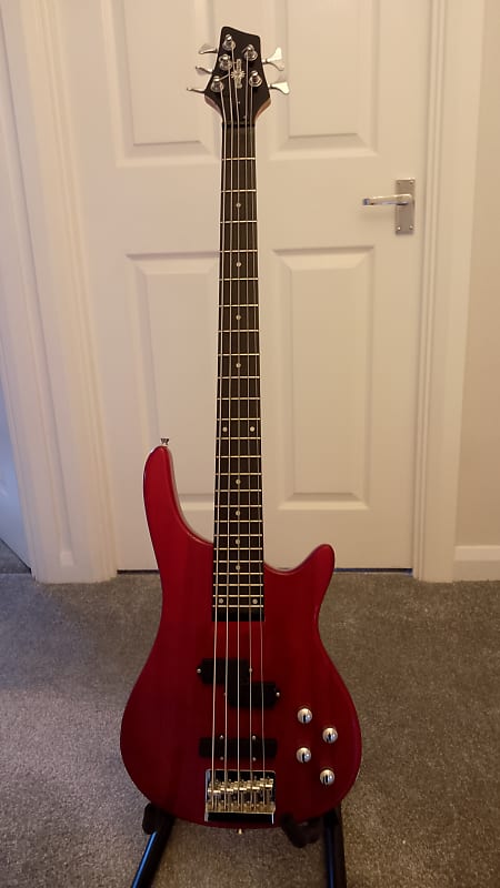 Gear4music 5 String Bass Early 2020's - Red | Reverb