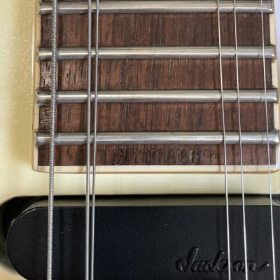 1987 Charvel Jackson Model 6 Neck Thru Pearl White 6 String | Reverb
