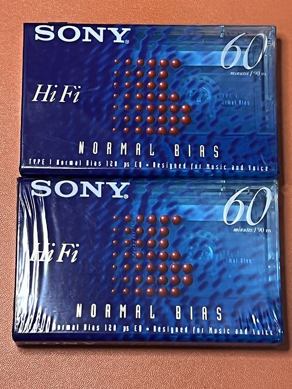 Sony 2 x Blank HiFi 60 Cassette Tapes for recording | Reverb
