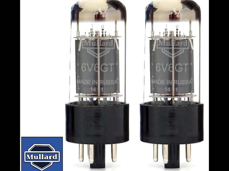 Mullard 6V6GT 6V6 MATCHED PAIR 2019 Glass | Reverb