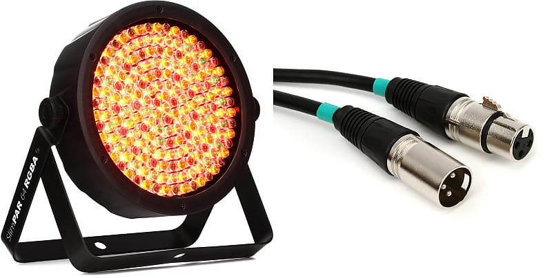 Chauvet DJ SlimPAR 64 RGBA Low Profile LED Par Bundle with | Reverb