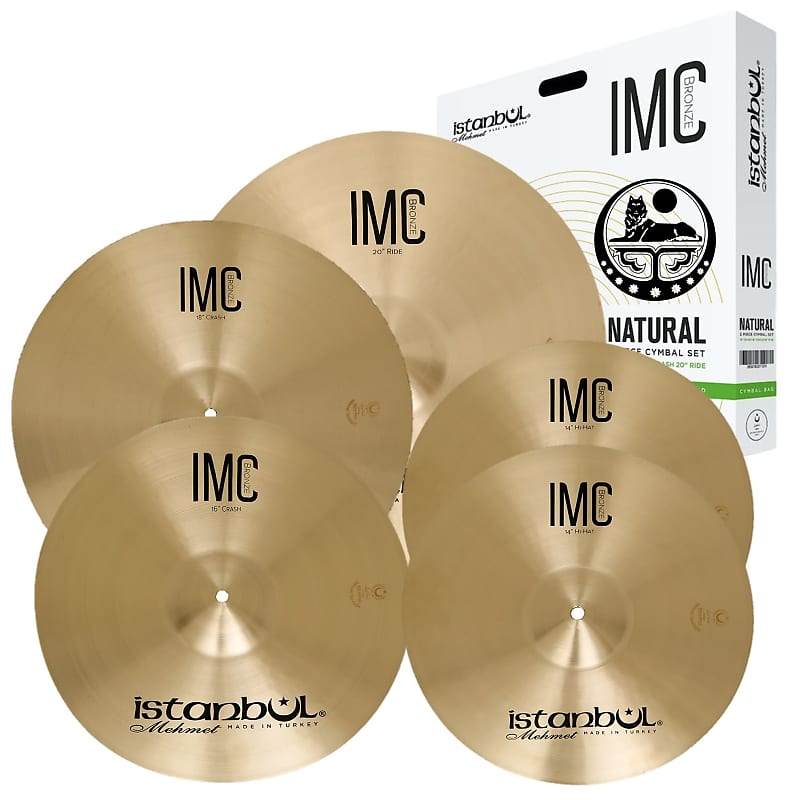 Istanbul Mehmet IMC Natural 4Pcs Cymbal Pack Box Set | Reverb