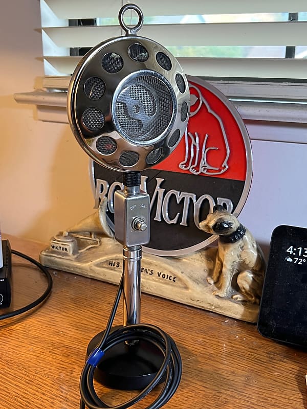 Rare 1930's CONTINENTAL Ring/Spring MICROPHONE, chromed & | Reverb