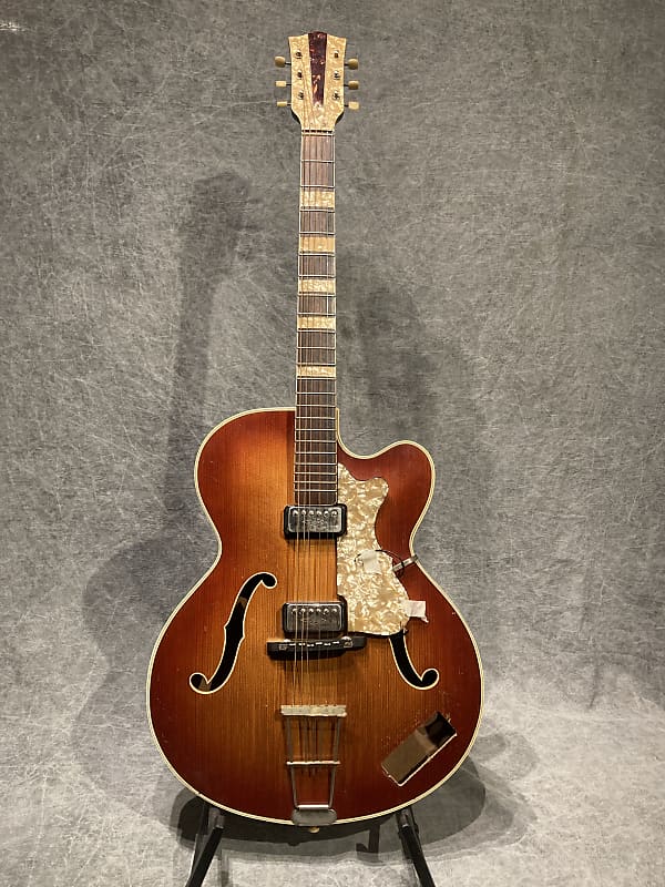 Hofner 456-S Thinline 1965 - Cherry sunburst | Reverb