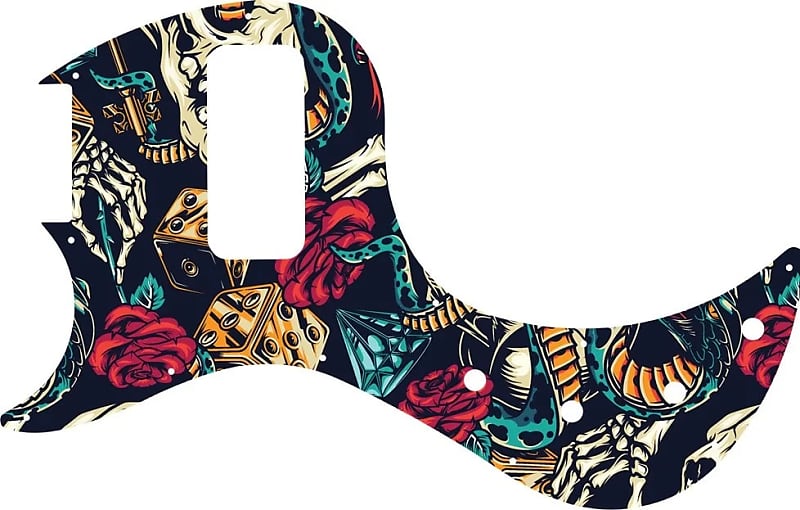 WD Custom Pickguard For Left Hand Gibson EB Bass #GT03 | Reverb