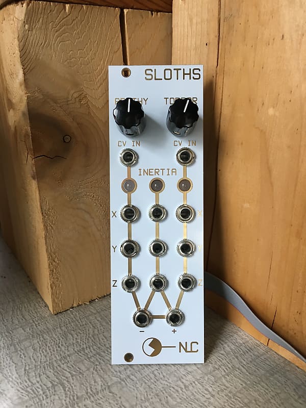 Nonlinearcircuits 8HP Triple Sloth V3 white panel slow | Reverb