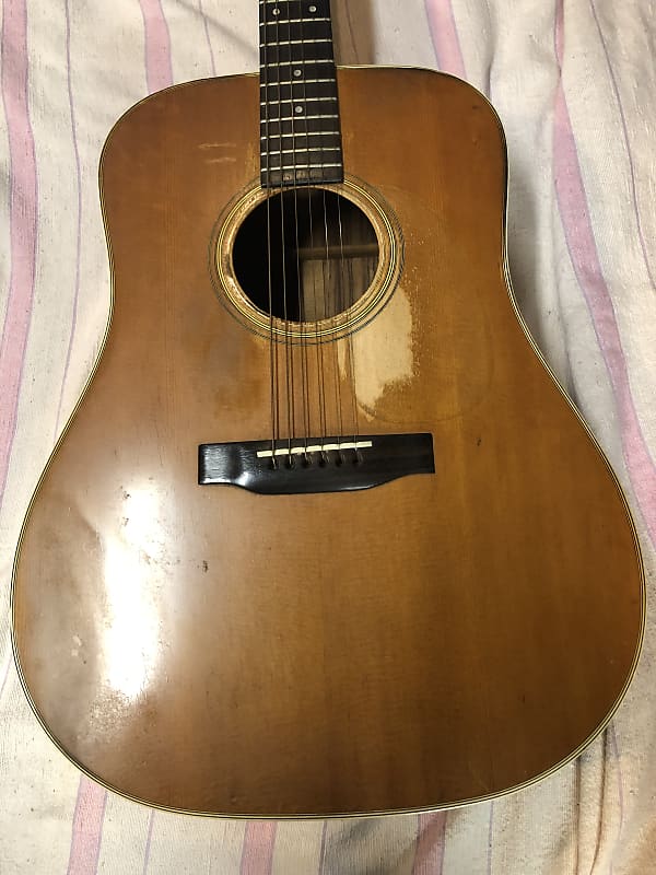 Vintage Martin Acoustic Guitar 1969 - Natural Wood Rare | Reverb