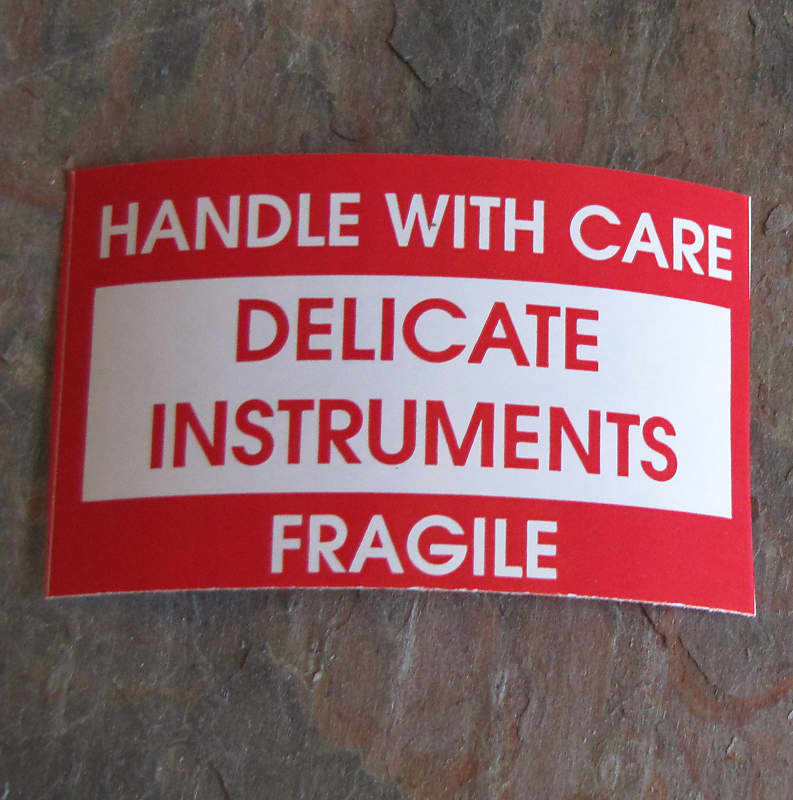 SGM Handle With Care/Delicate Instruments/ Fragile Stickers | Reverb