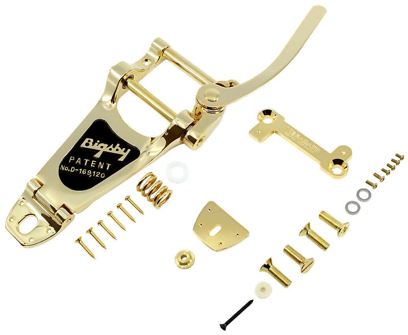 Bigsby B7 & Vibramate V7-LP kit- Gold parts for Les Paul | Reverb
