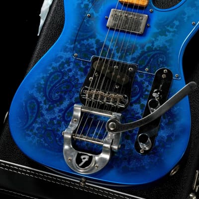 FENDER CUSTOM SHOP MBS Blue Paisley Telecaster Bigsby Closet | Reverb