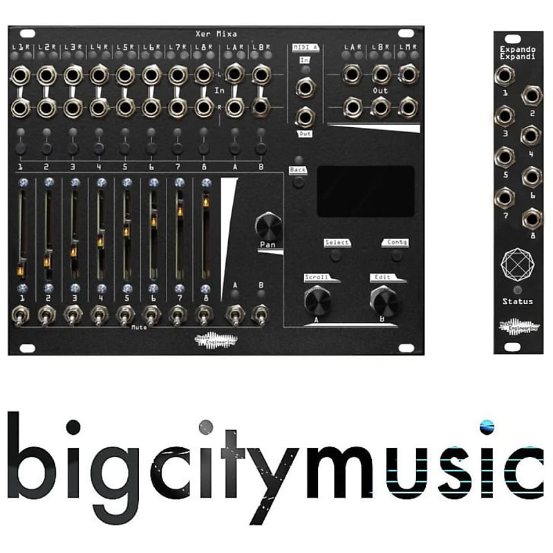 Noise Engineering Xer Mixa + Expando Expandi Bundle, Black | Reverb