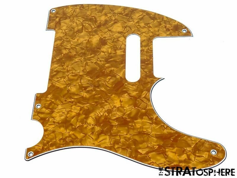 *NEW Gold Pearloid Telecaster PICKGUARD for Fender USA | Reverb