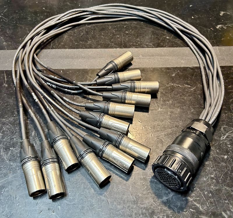 XLR Male to Multipin Female 12ch 3ft fanout | Reverb