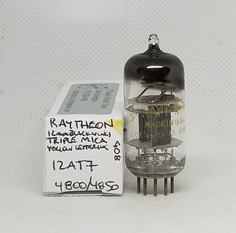 Raytheon 12AT7 Black Plate Triple Mica Almost Perfectly | Reverb UK