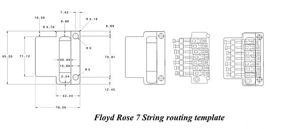 Original Floyd Rose Tremolo, FRTS300, gold, for seven-string | Reverb