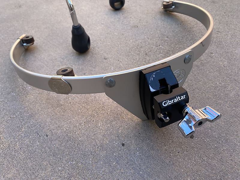 Gauger Percussion 12” RIMS tom mount 2010’s - Matte silver | Reverb