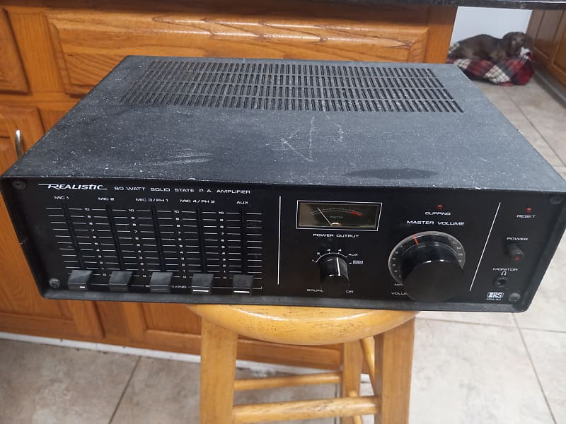 Realistic MPA-80 80 Watt PA Amplifier | Reverb